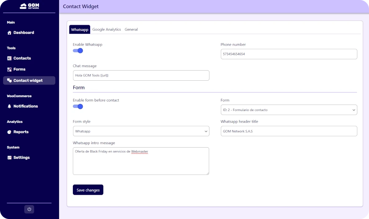 GOM Tools Kit de herramientas para tu sitio web